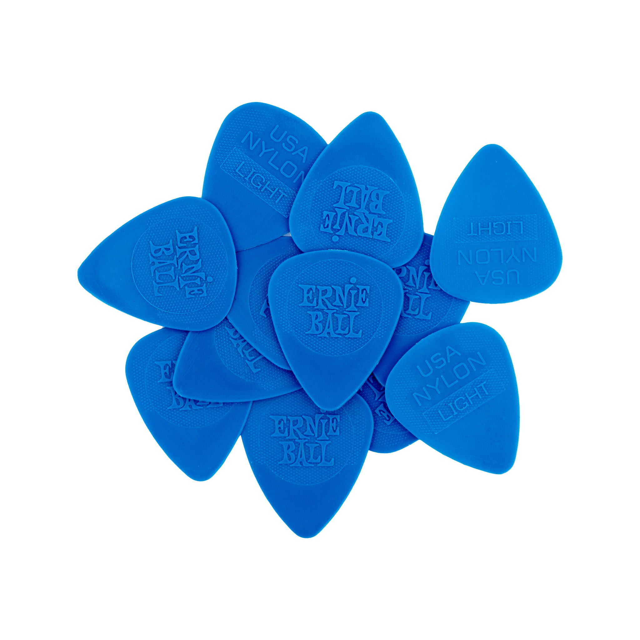 Ernie Ball P09135 0.53mm Nylon Thin Guitar Picks, Pack of 12, Blue ...